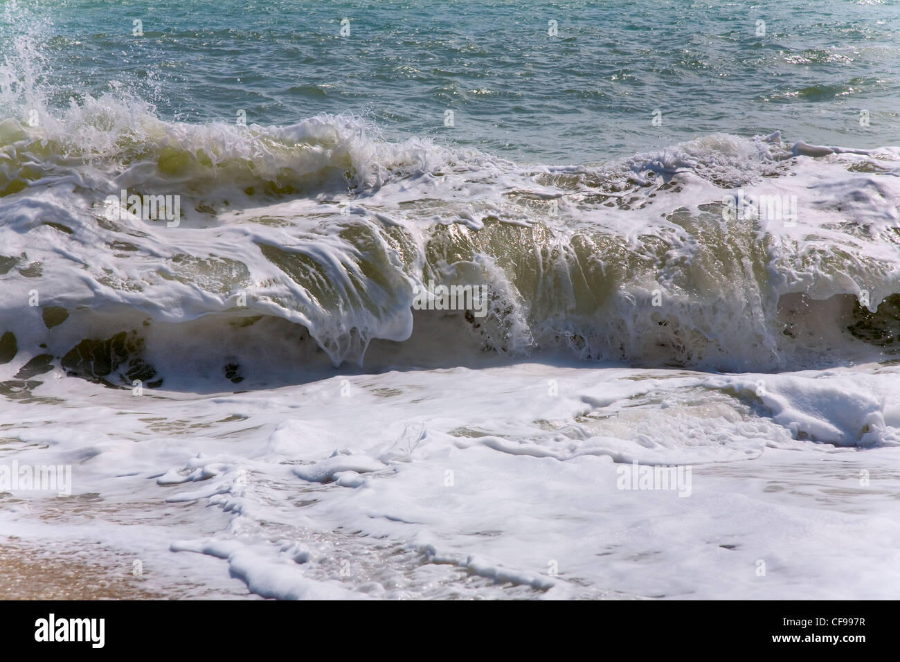 stormy blue sea wave background Stock Photo - Alamy