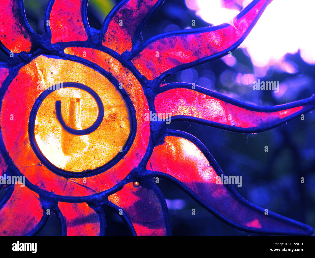 Figure, sun, star, shine, detail, made unfamiliar Stock Photo - Alamy