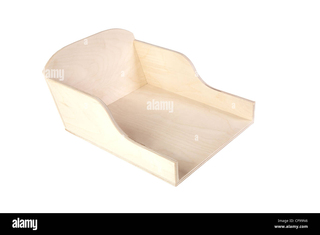 unpainted a box with compartments isolated on white background Stock ...