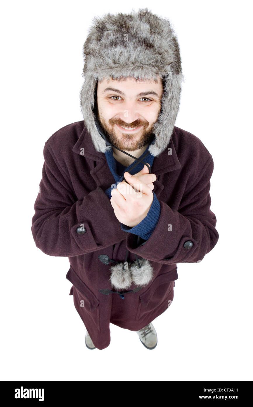 young casual silly man full body isolated on white Stock Photo - Alamy