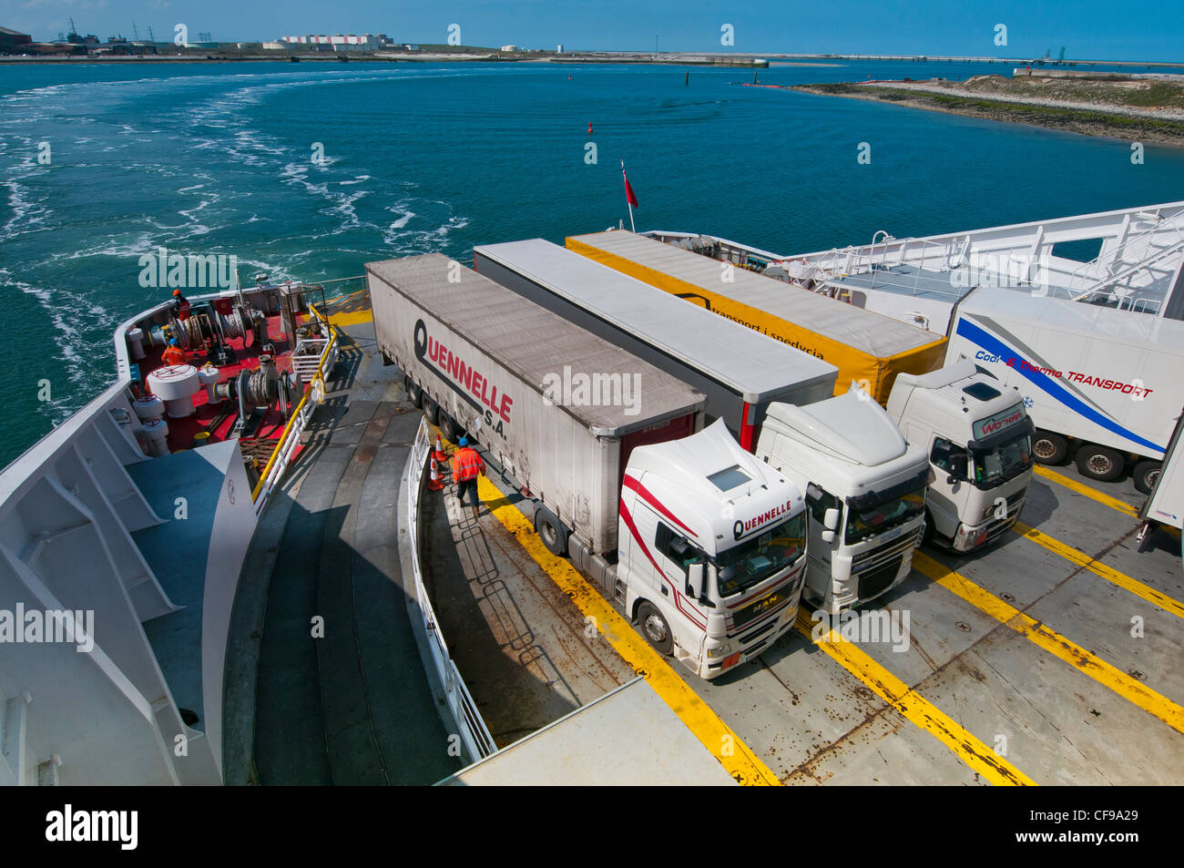 docking ferry at Dunquerque harbour, France, Europe Stock Photo - Alamy