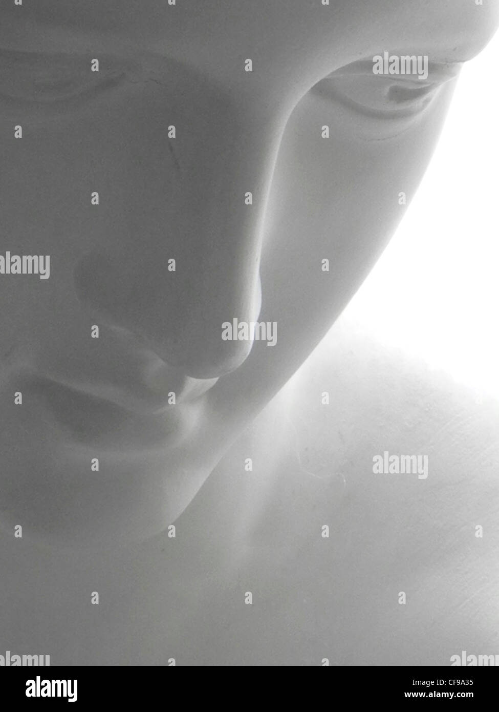 Angel, symbol, concepts, statue, face, detail, alienated Stock Photo ...