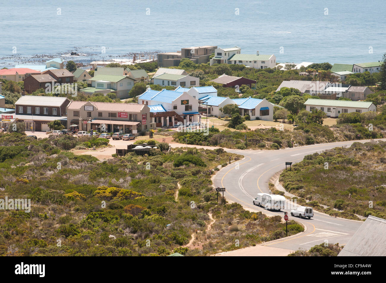 Rooi Els a small coastal resort in the Western Cape South Africa Stock ...