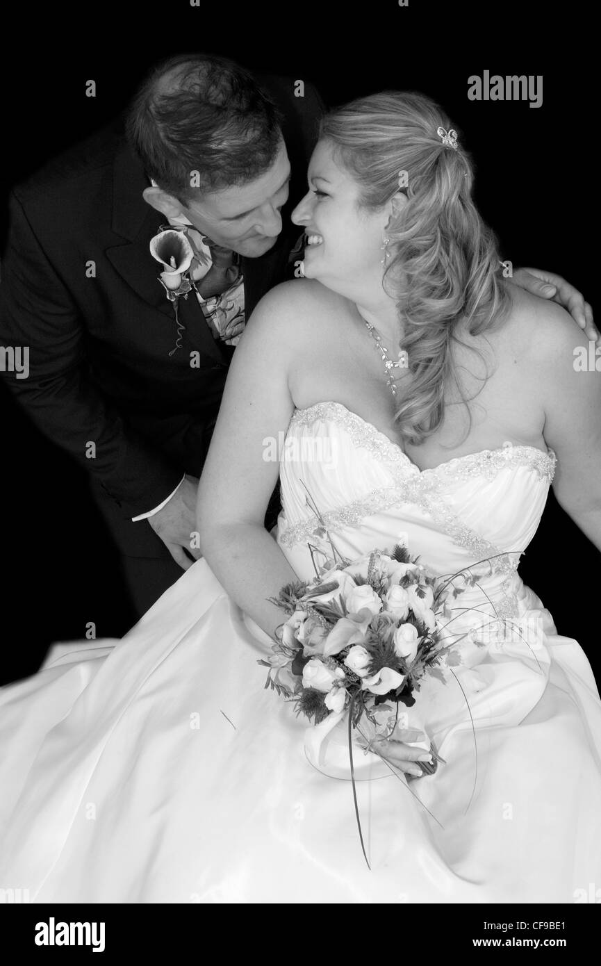 After wedding bride groom Black and White Stock Photos & Images - Alamy