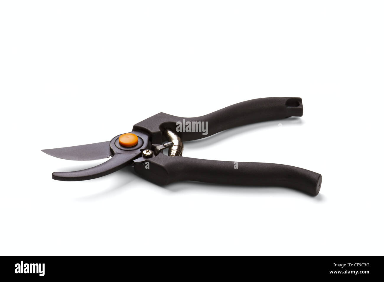 garden secateurs isolated on a white background Stock Photo - Alamy
