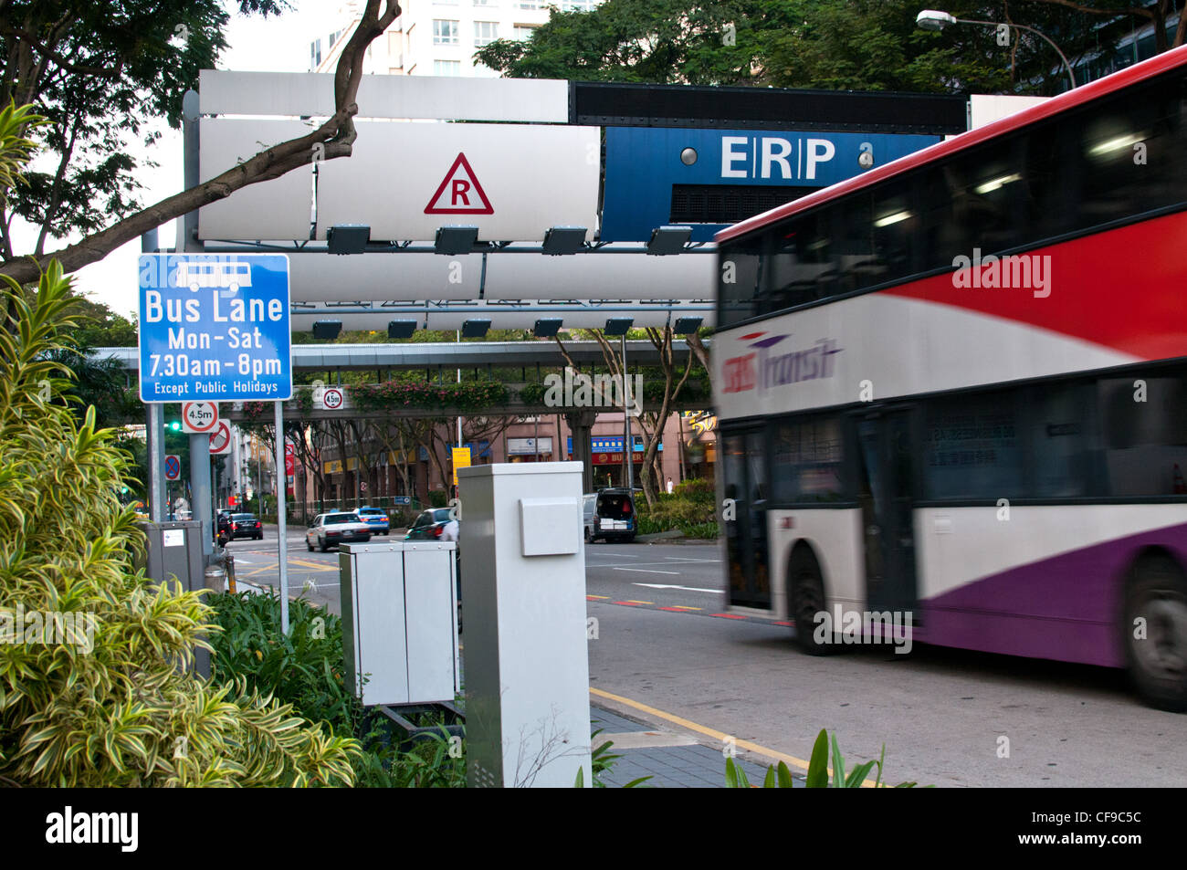 Rochor Road ERP gantry, Singapore Stock Photo - Alamy