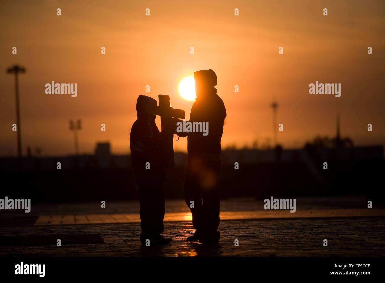 Pilgrimage Carrying Cross High Resolution Stock Photography and Images ...