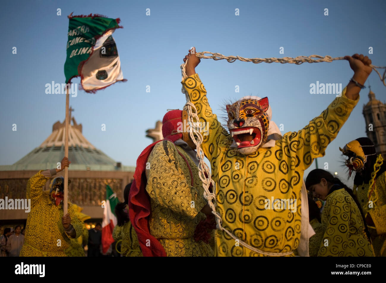 Dancers from Olinala, Guerrero perform the Danza de los Tecuanes ...