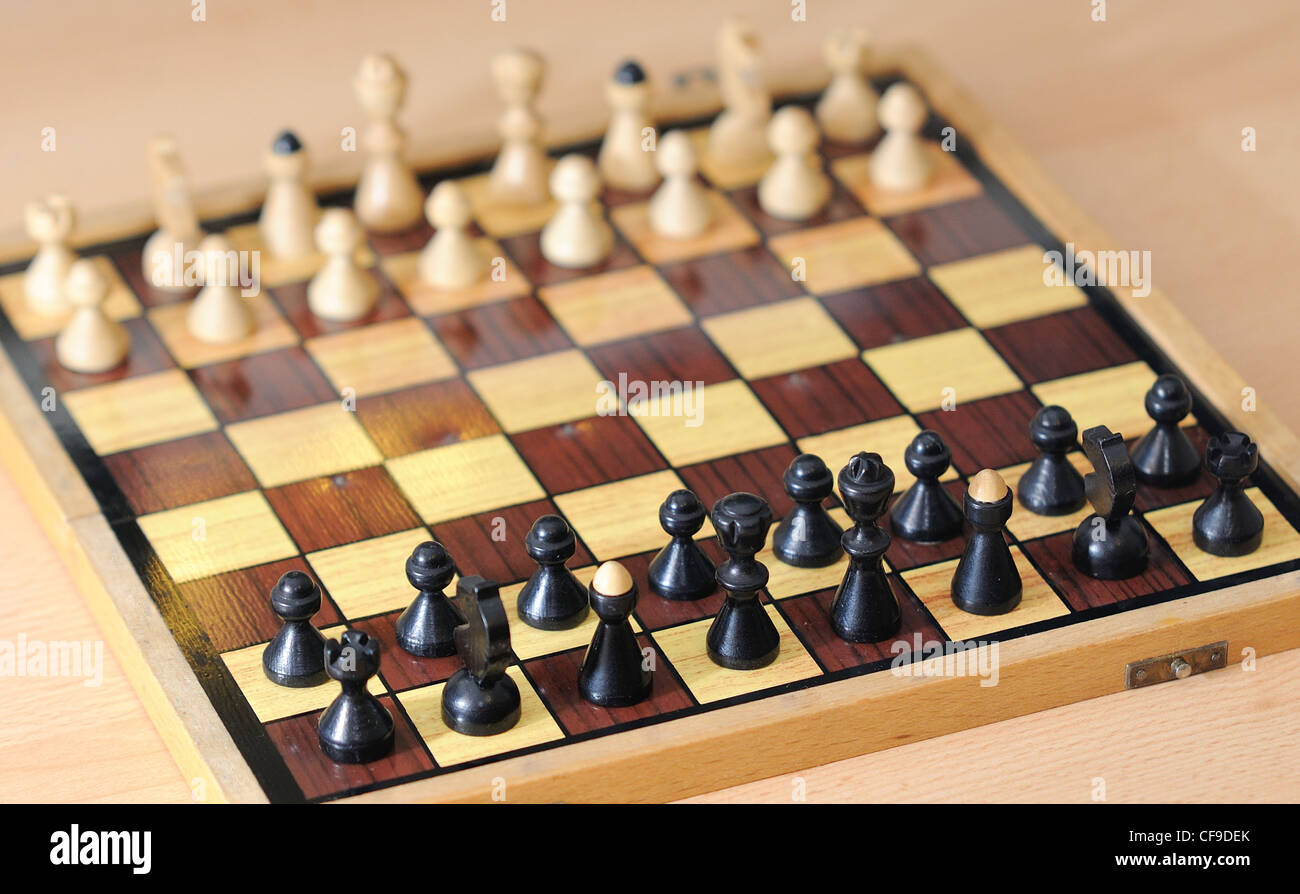 Closeup view to the chess board Stock Photo - Alamy