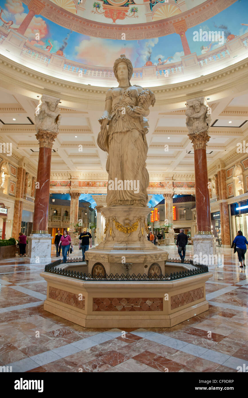 Inside The Forum Shops Luxury Shopping Mall at Caesars Palace, Las ...
