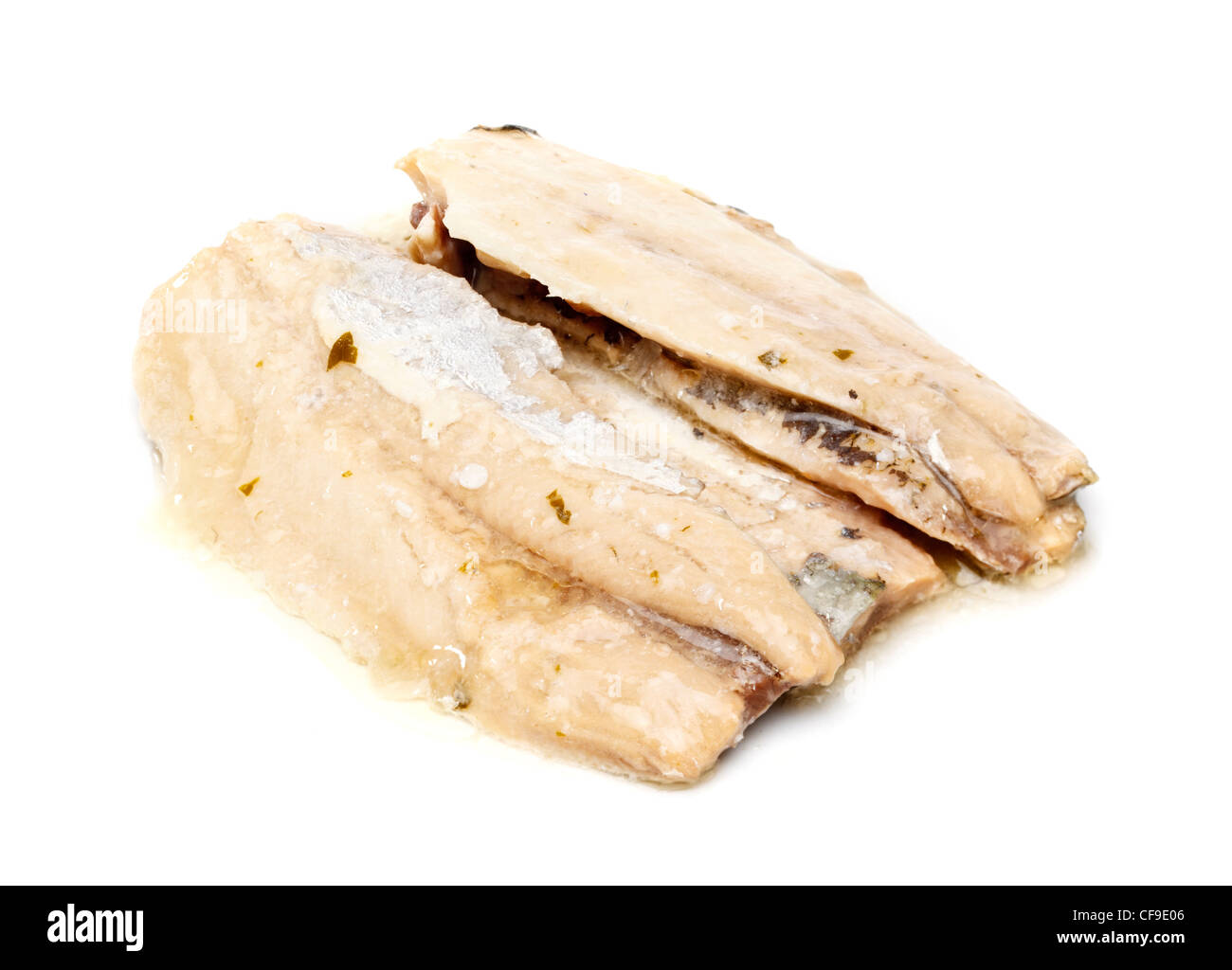 Sardines on white background Stock Photo - Alamy