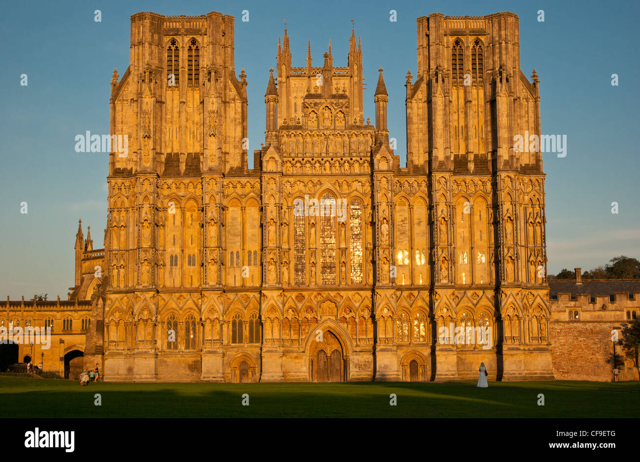 The west front of The Cathedral Church of St. Andrew at Wells (Wells ...