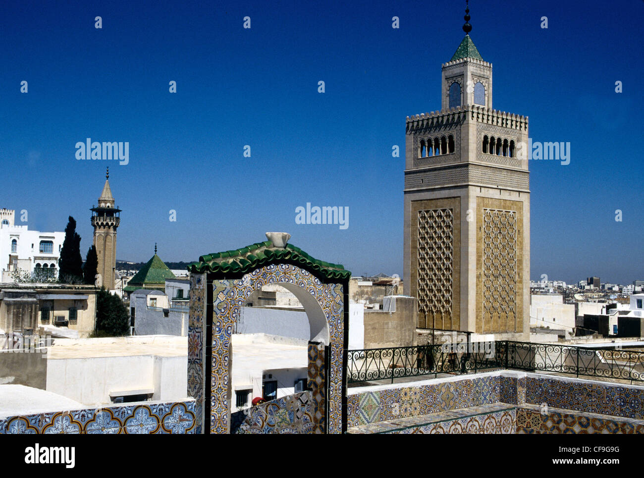 TUNISIA: The Great Mosque -Tunis Stock Photo - Alamy