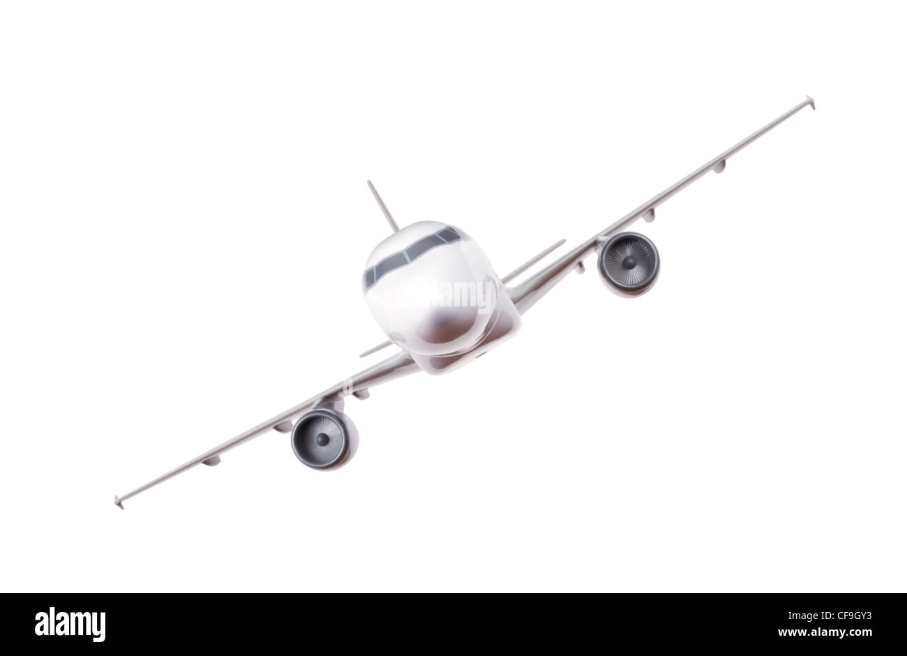commercial plane model isolated on white background Stock Photo - Alamy