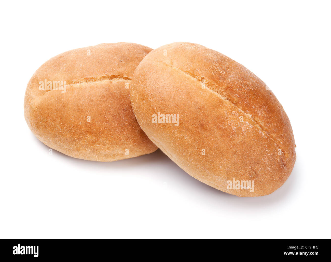 Fresh buns isolated on the white background Stock Photo - Alamy