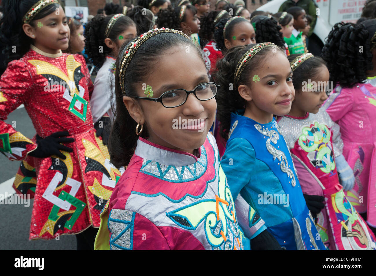 Multicultural students perform their Irish Step Dancing routines at the ...