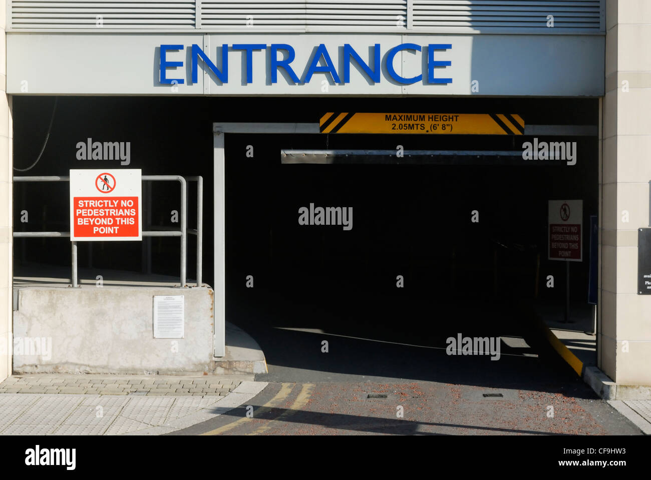 Car park entrance hi-res stock photography and images - Alamy