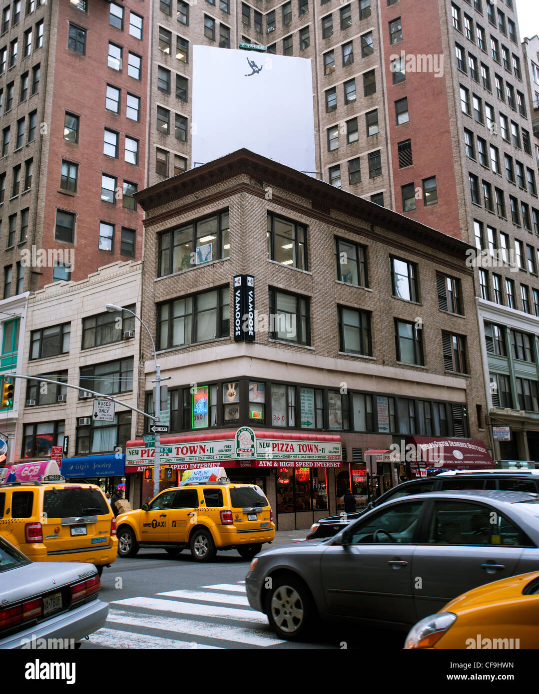 Advertising on a billboard for the AMC television program "Mad Men" in ...