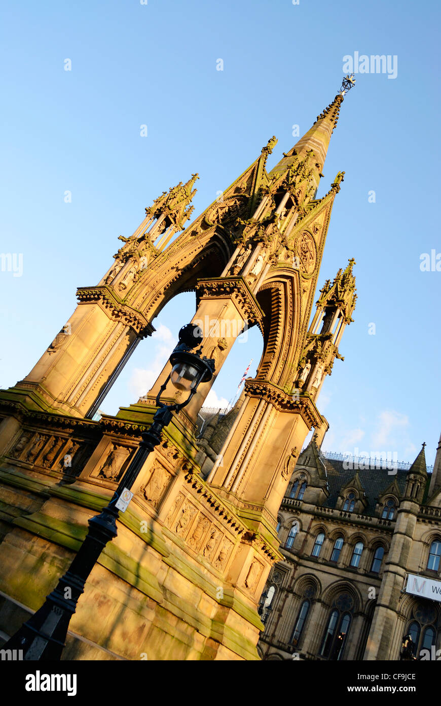 The Albert Memorial situated outside the Victorian Gothic style ...