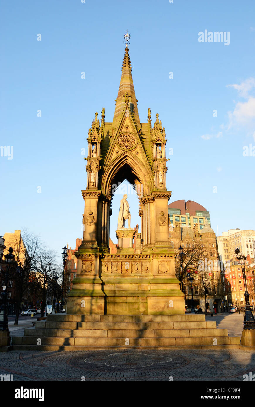 The Albert Memorial situated outside the Victorian Gothic style ...