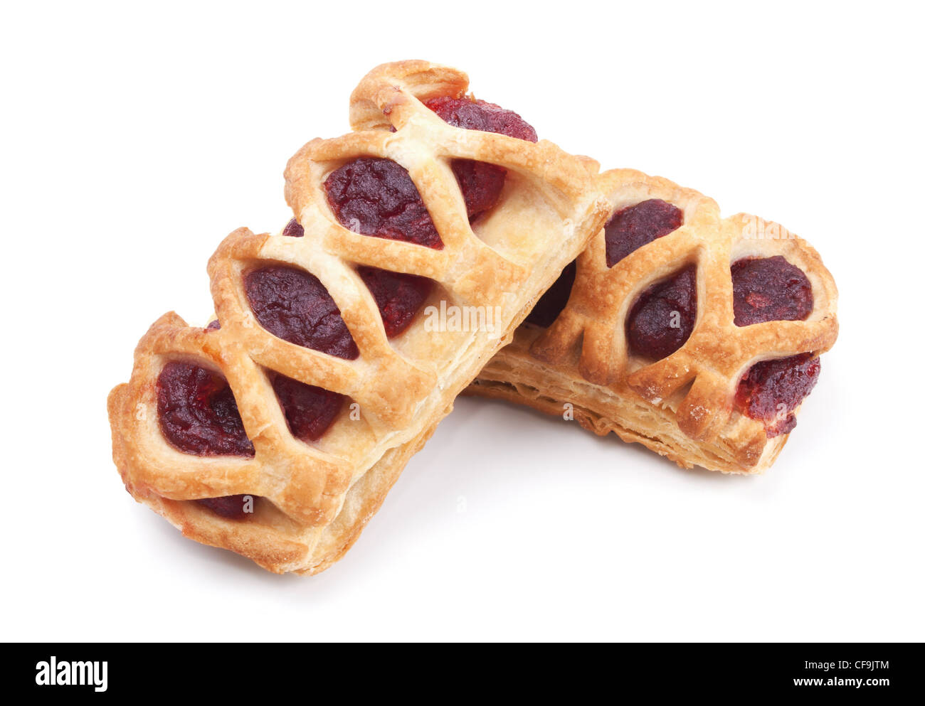 Jam filled cakes isolated on white background Stock Photo - Alamy