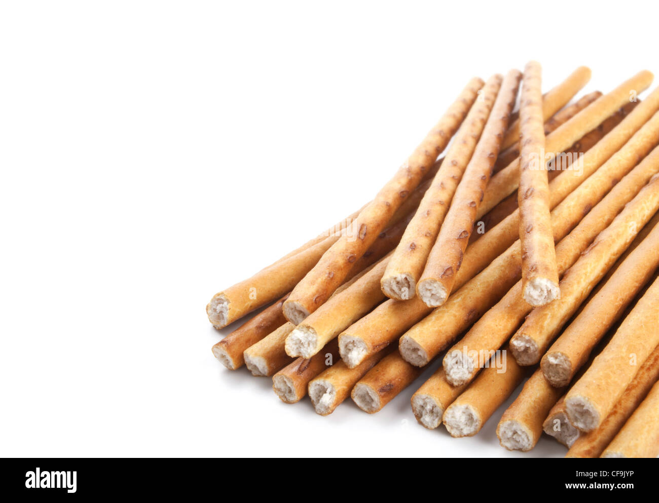 crispy sticks on white background Stock Photo - Alamy