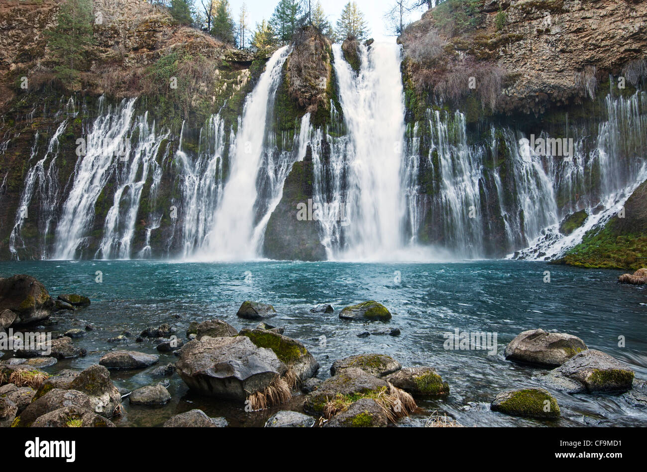 Burney Falls, one of the most beautiful waterfalls in California Stock ...