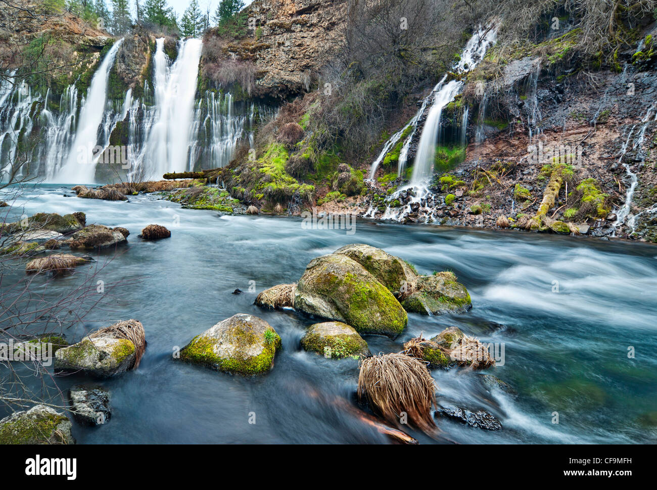 Burney Falls, one of the most beautiful waterfalls in California Stock ...