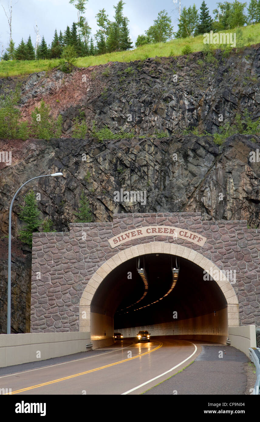 The Silver Creek Cliff highway tunnel is located on the North Shore of ...