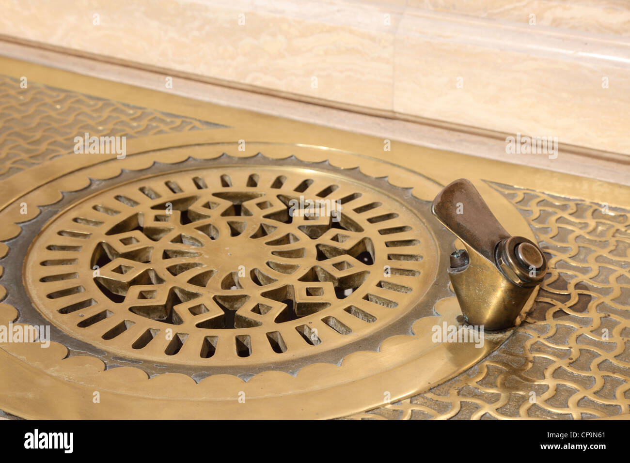 Water tap at the Qatar State Grand Mosque in Doha Stock Photo - Alamy