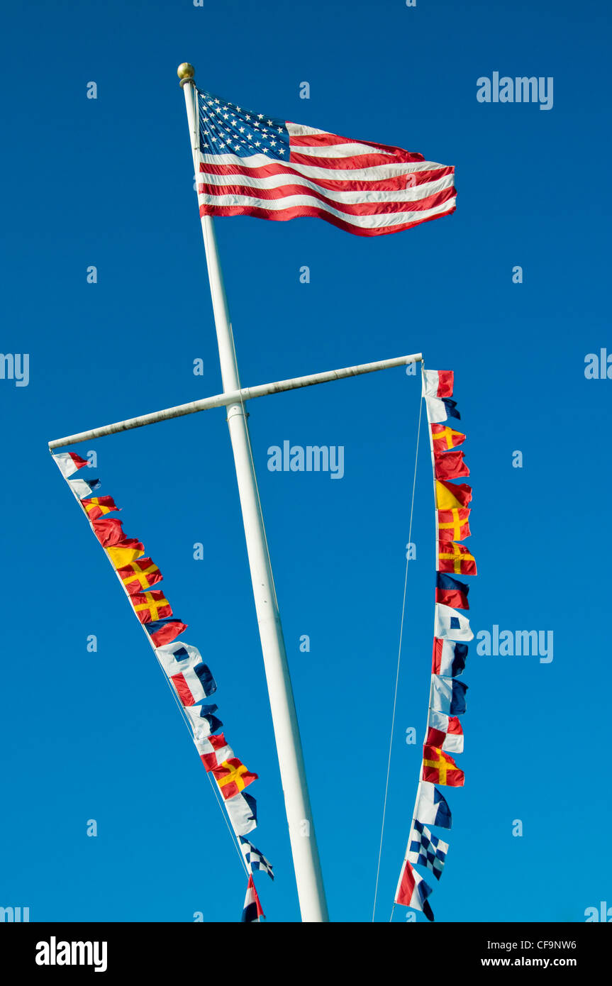 Naval signal flags hi-res stock photography and images - Alamy