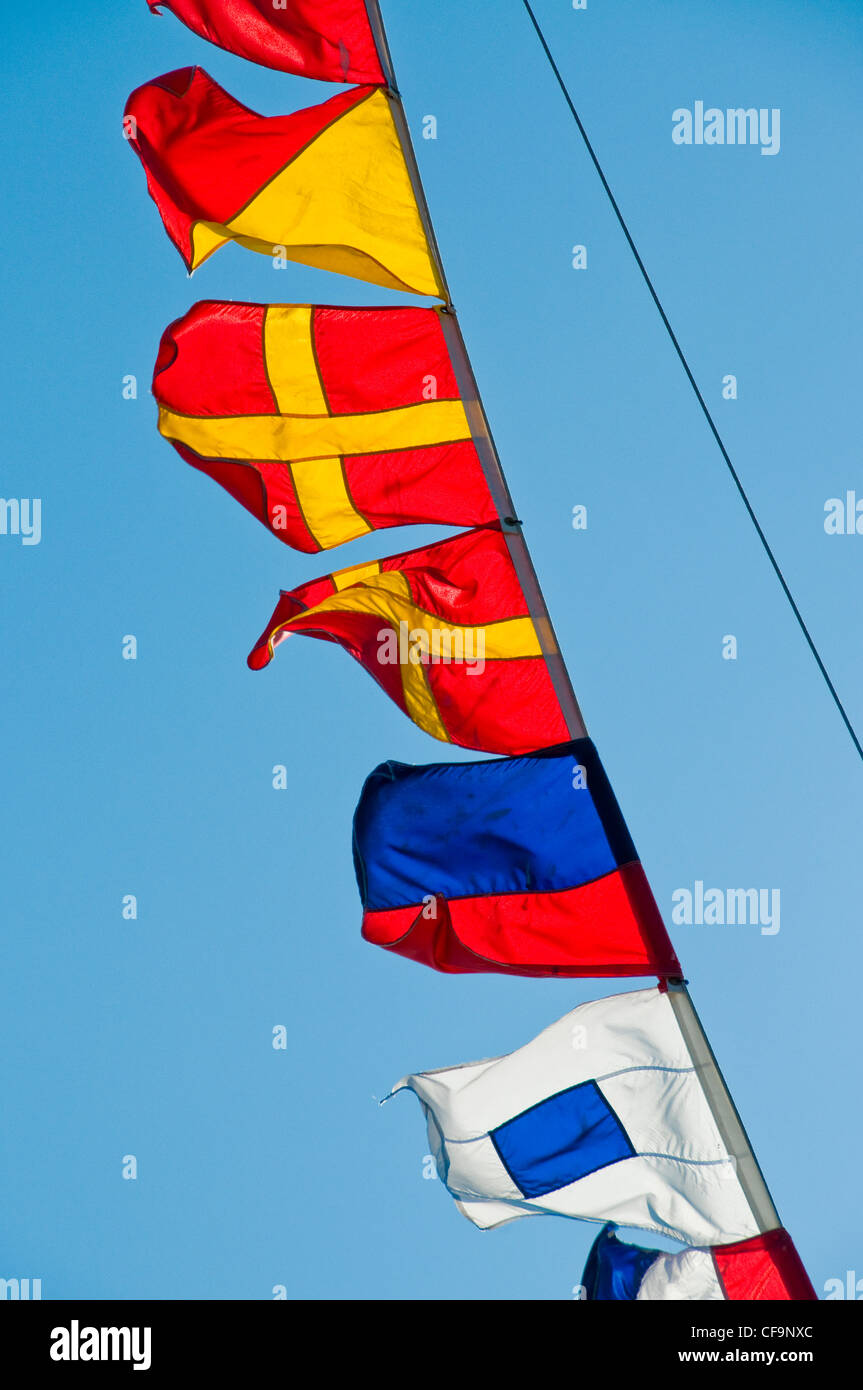Naval signal flags hi-res stock photography and images - Alamy