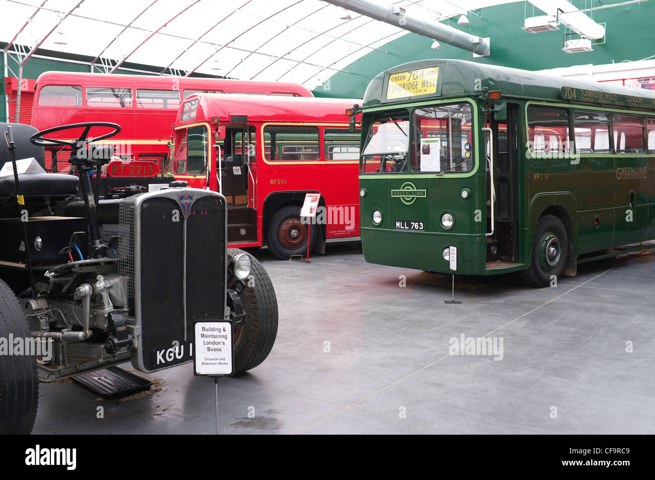 London bus exhibition at Brooklands Museum, - home of Concorde Stock ...