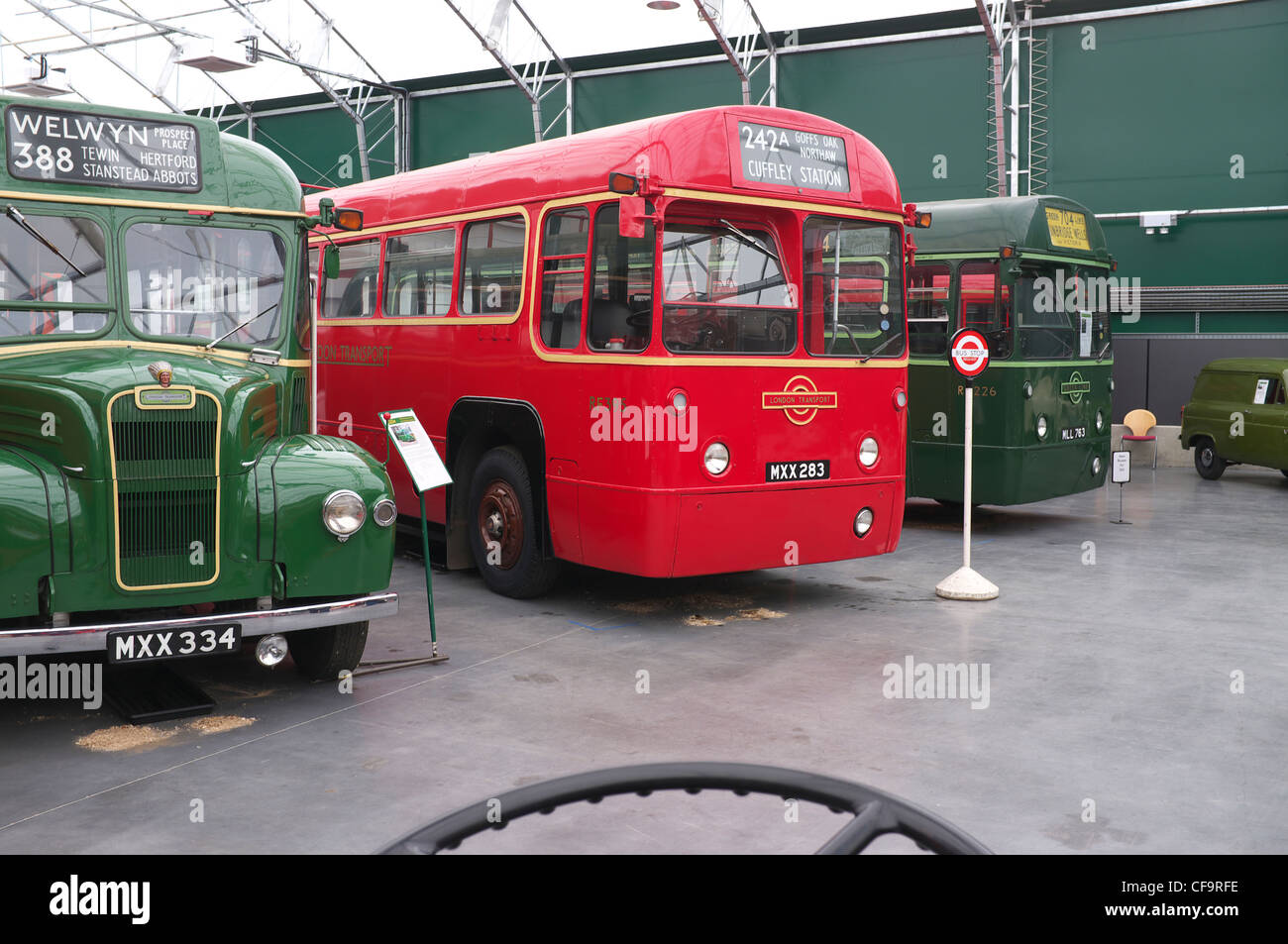 London Buses at the London bus exhibition at Brooklands Museum, - home ...