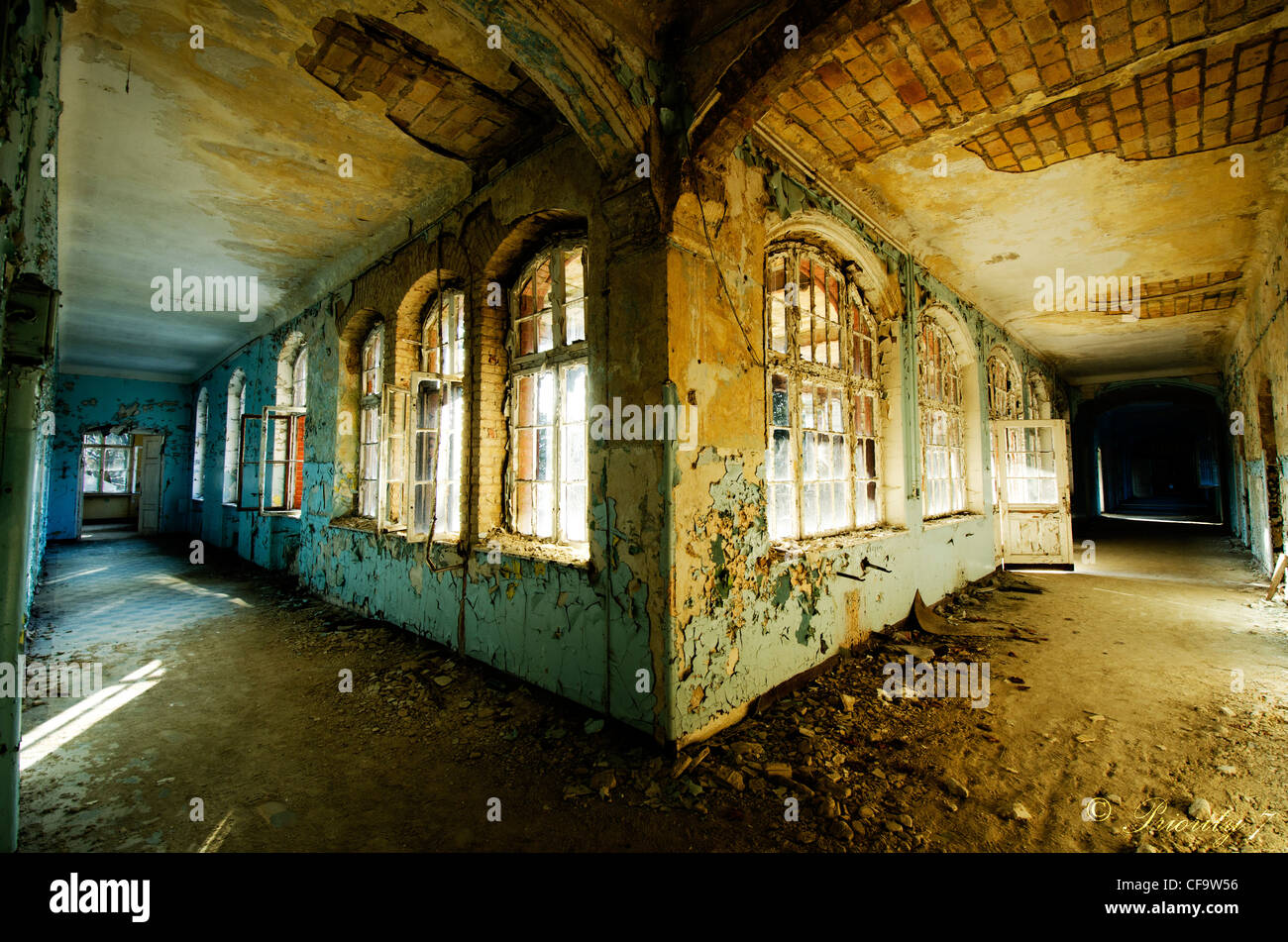 A Abandoned Hospital Corridor Stock Photo - Alamy