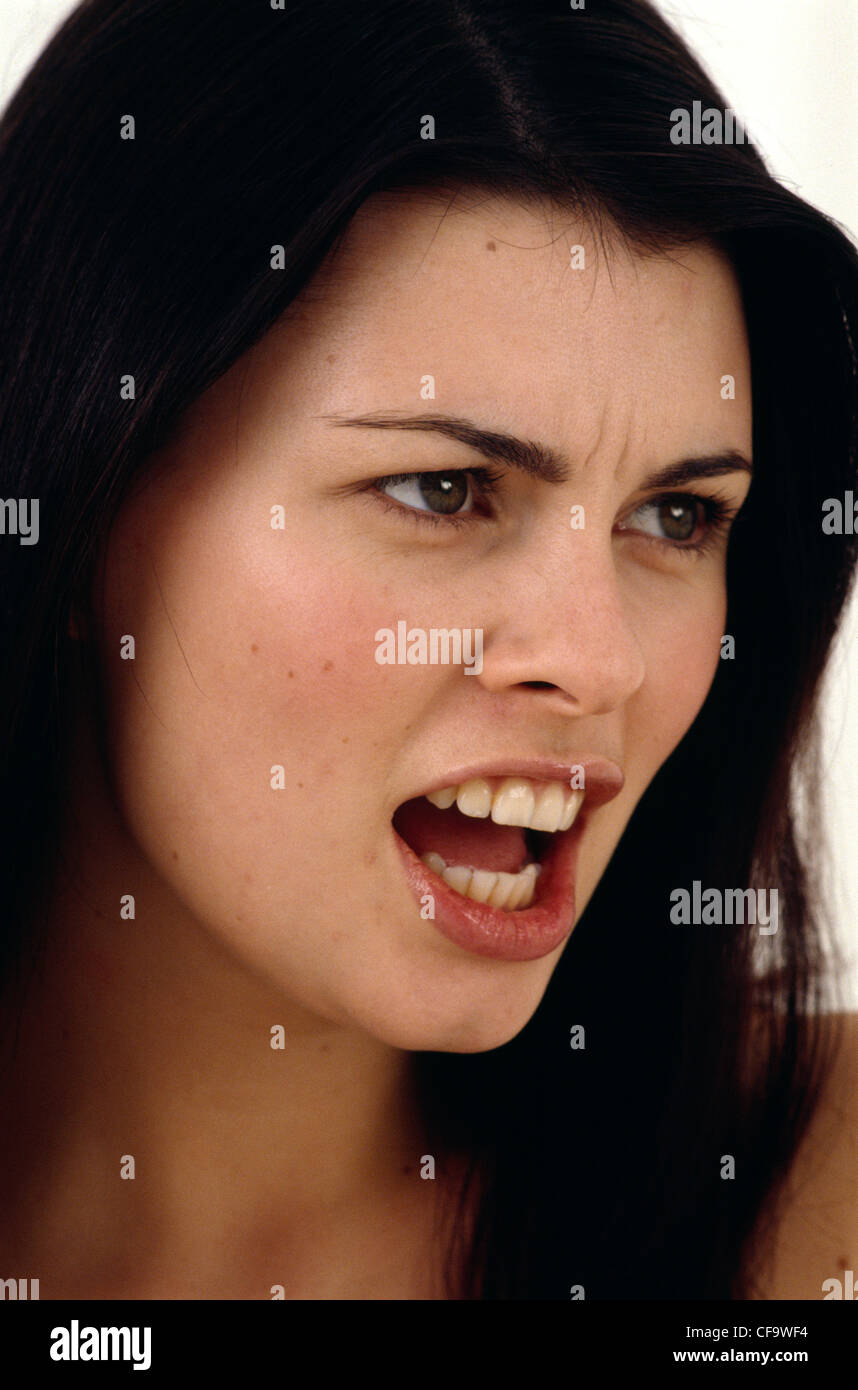 Angry Face Side High Resolution Stock Photography and Images - Alamy