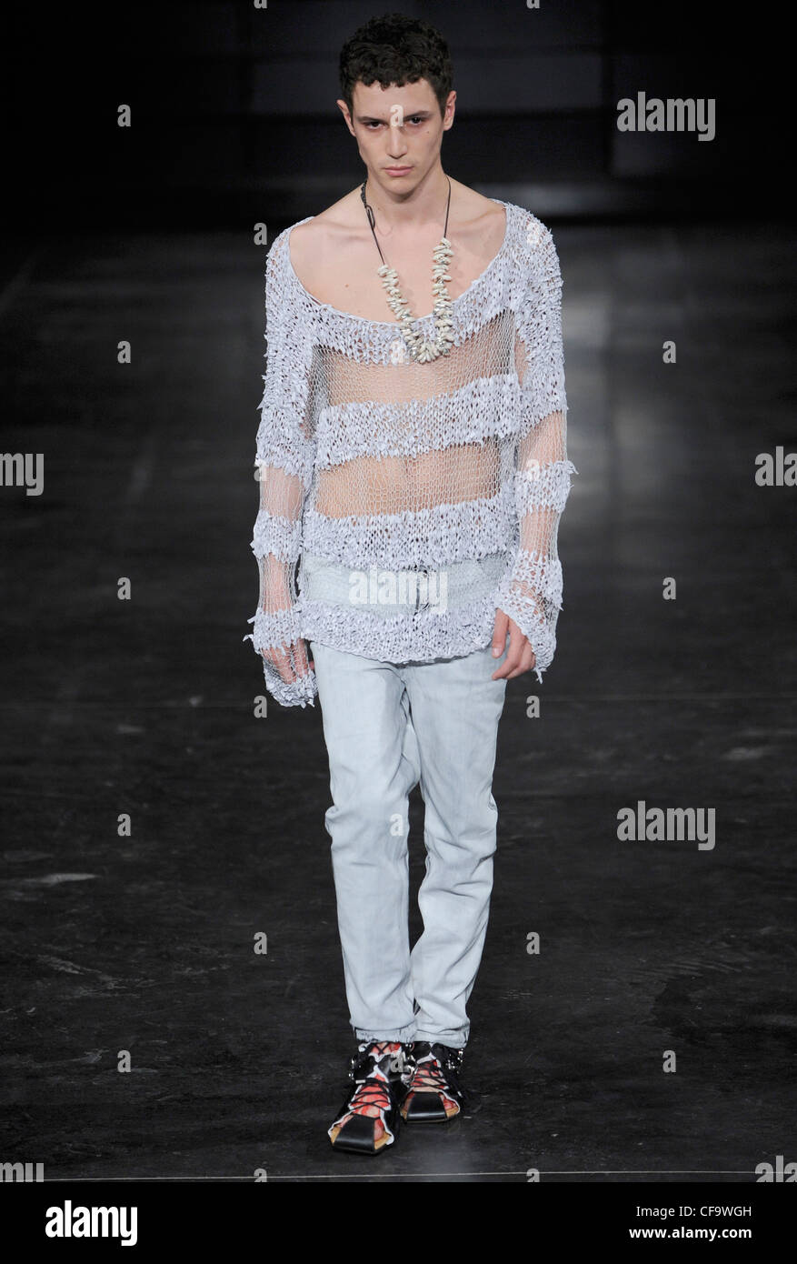 Blaak Paris Ready to Wear Spring Summer Male model wearing a see ...