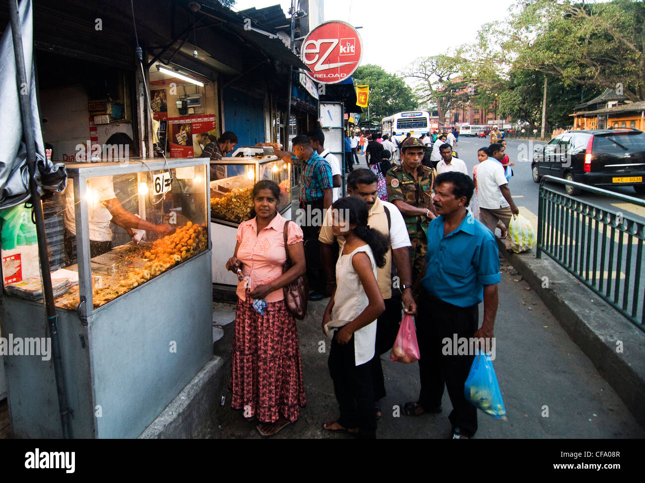 Street food stalls in Kandy, Sri Lanka Stock Photo - Alamy
