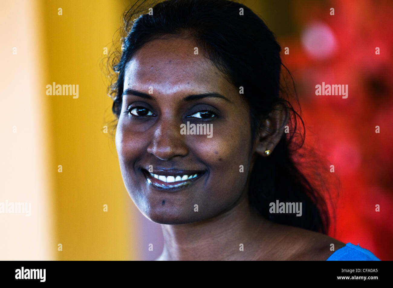 Portrait of a Sri Lankan beauty Stock Photo - Alamy