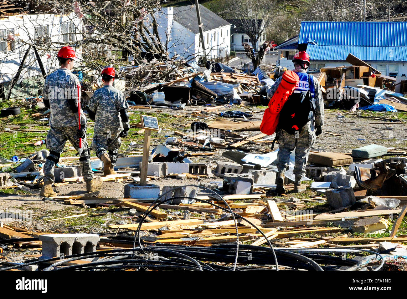 Tornado disaster relief efforts hi-res stock photography and images - Alamy
