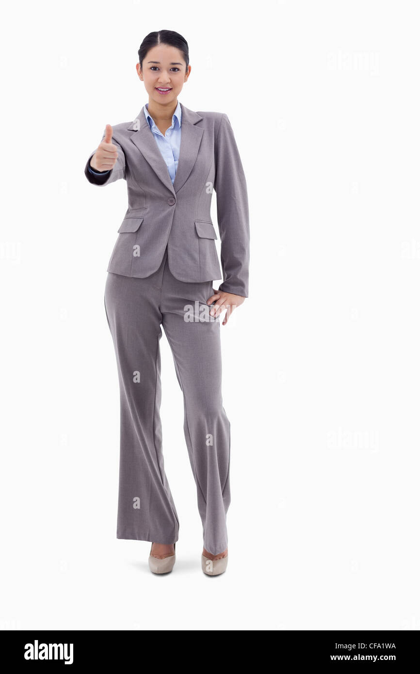 Portrait leadership happy woman Cut Out Stock Images & Pictures - Alamy