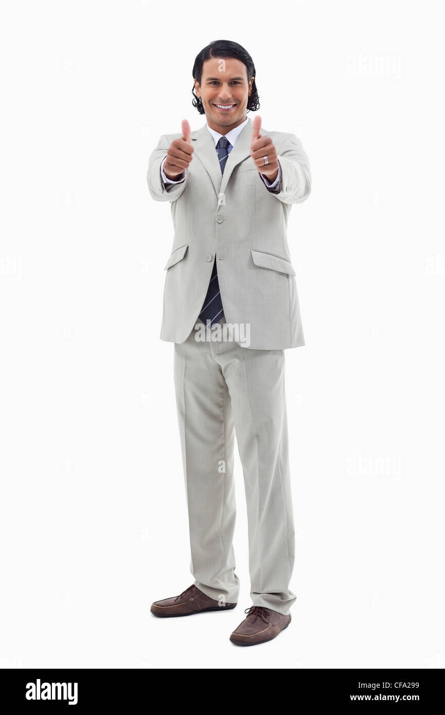 Positive man office worker Cut Out Stock Images & Pictures - Alamy