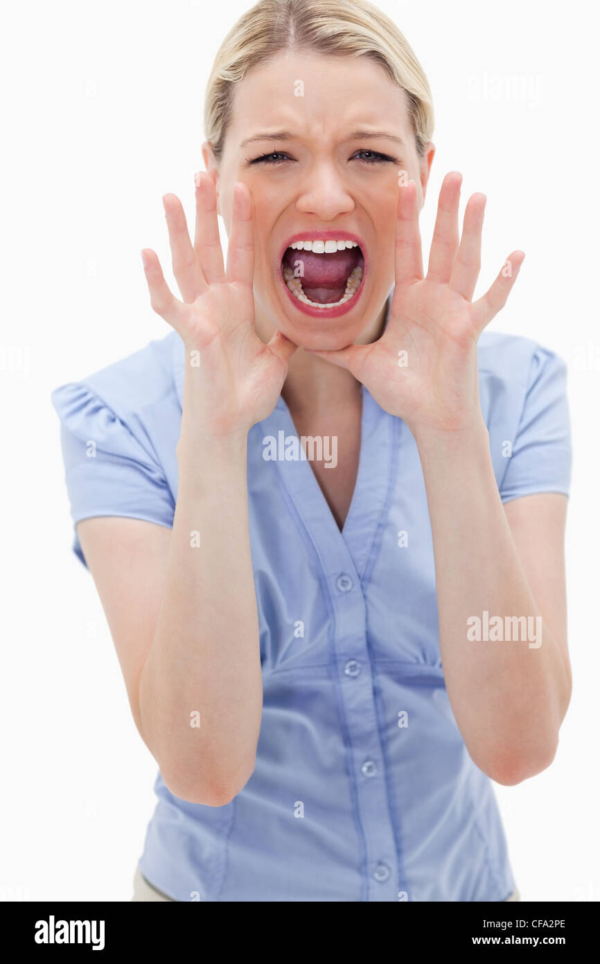 Dreadful young woman Stock Photo - Alamy