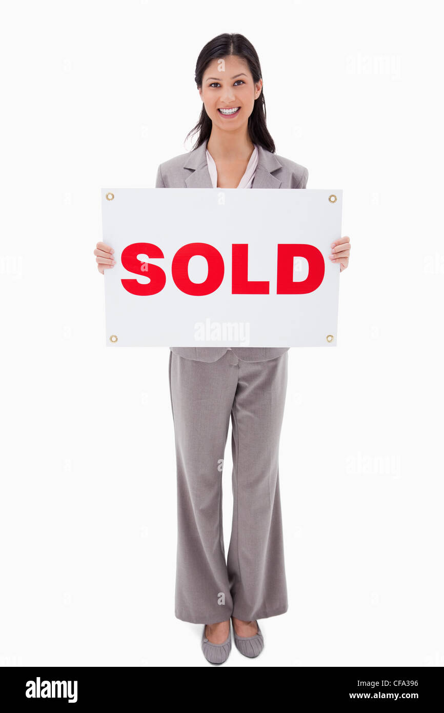 Blank estate agent sign hi-res stock photography and images - Alamy