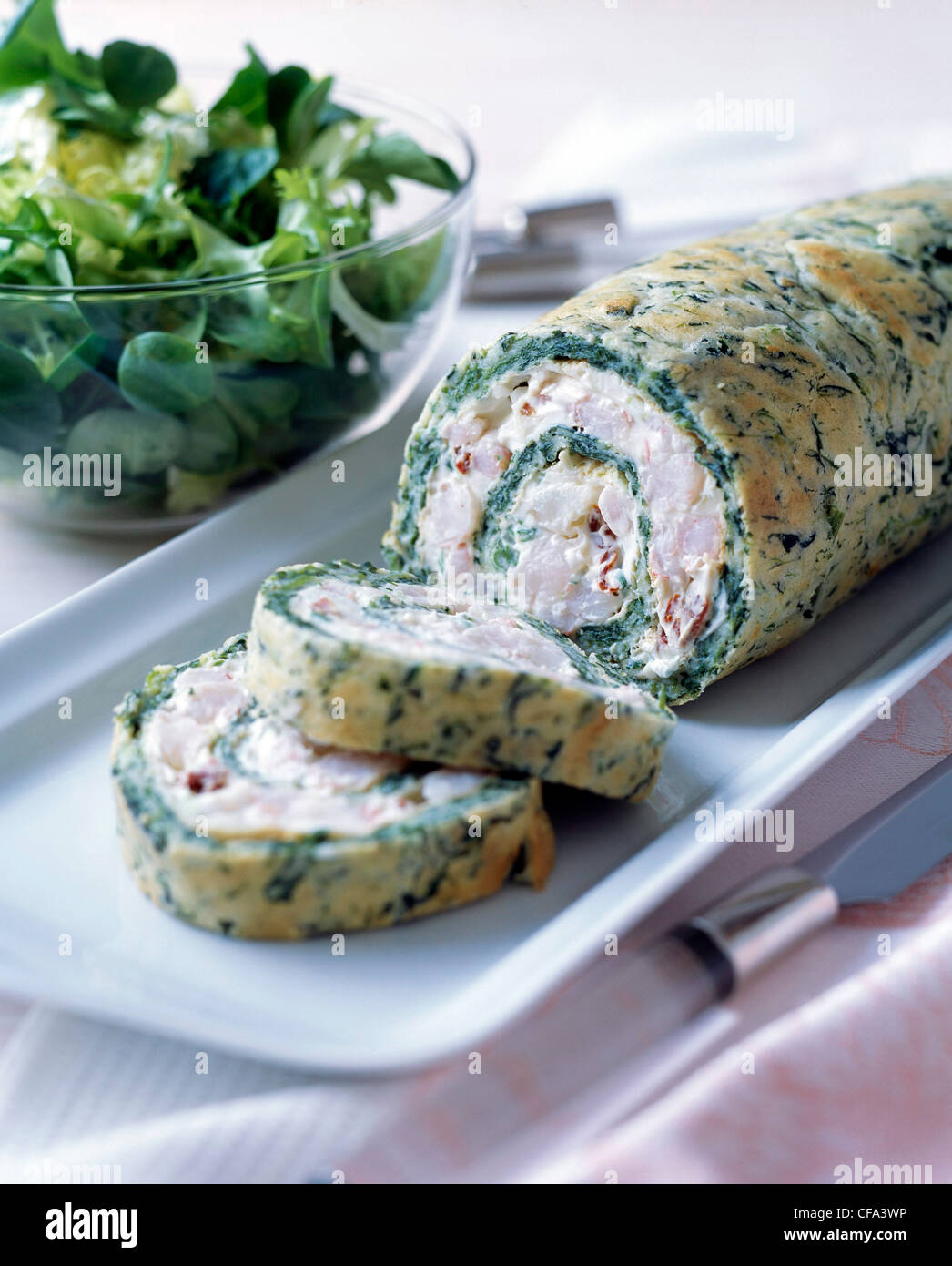 Prawn and Spinach Roulade This attractive roulade makes a great summer ...