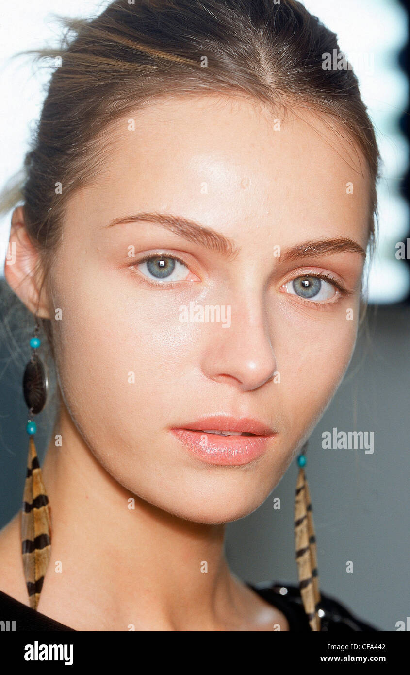 Fendi Backstage Milan Ready to Wear Autumn Winter Blonde female model ...