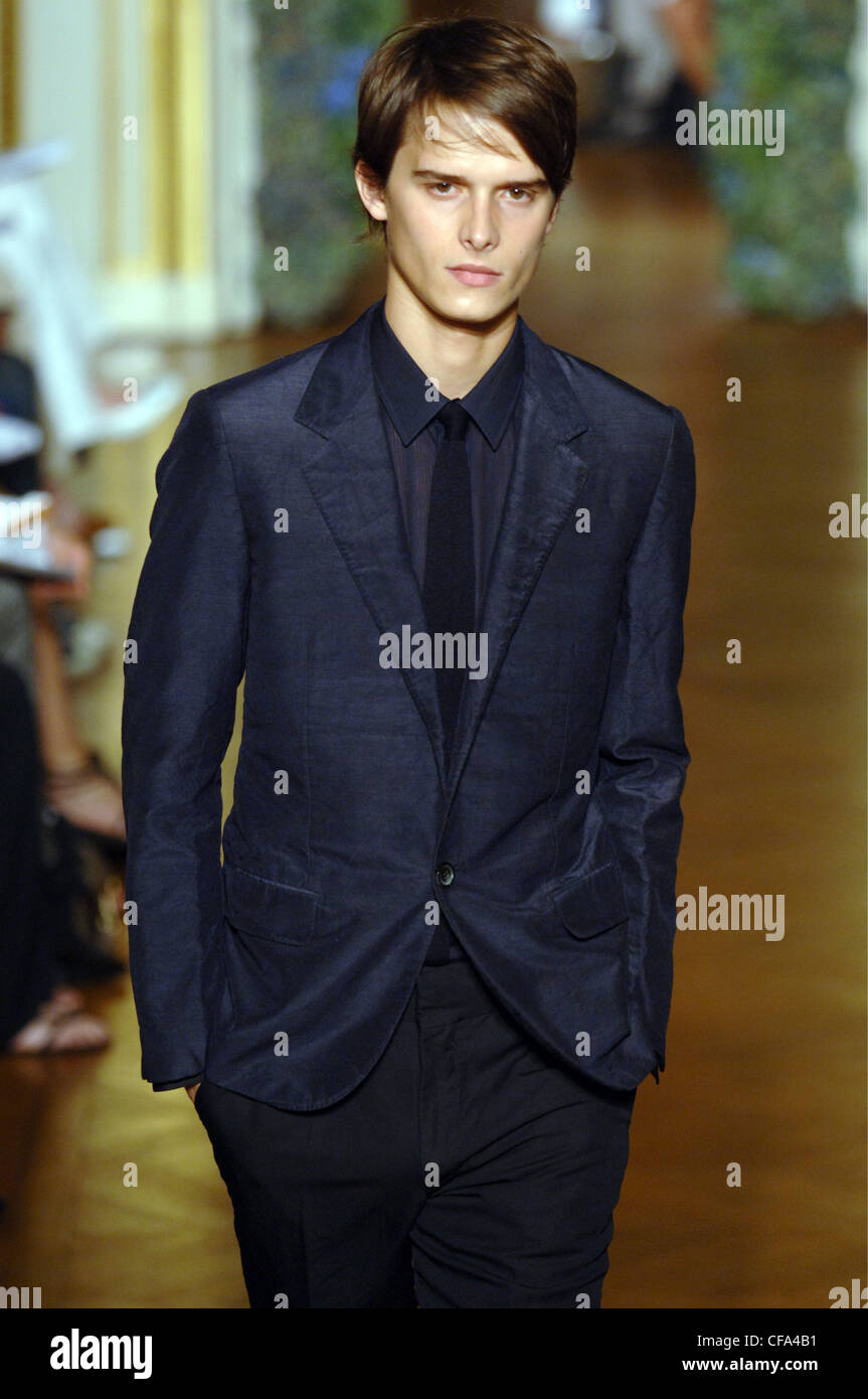 Lanvin Paris Ready to Wear Menswear Spring Summer Brunette male model ...