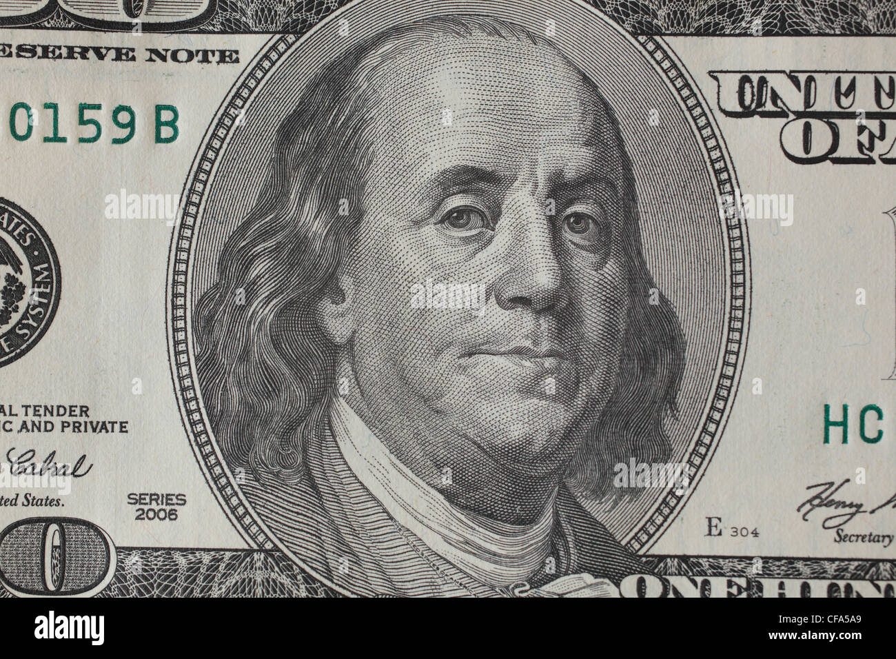 American 100 Doller Stock Photo - Alamy