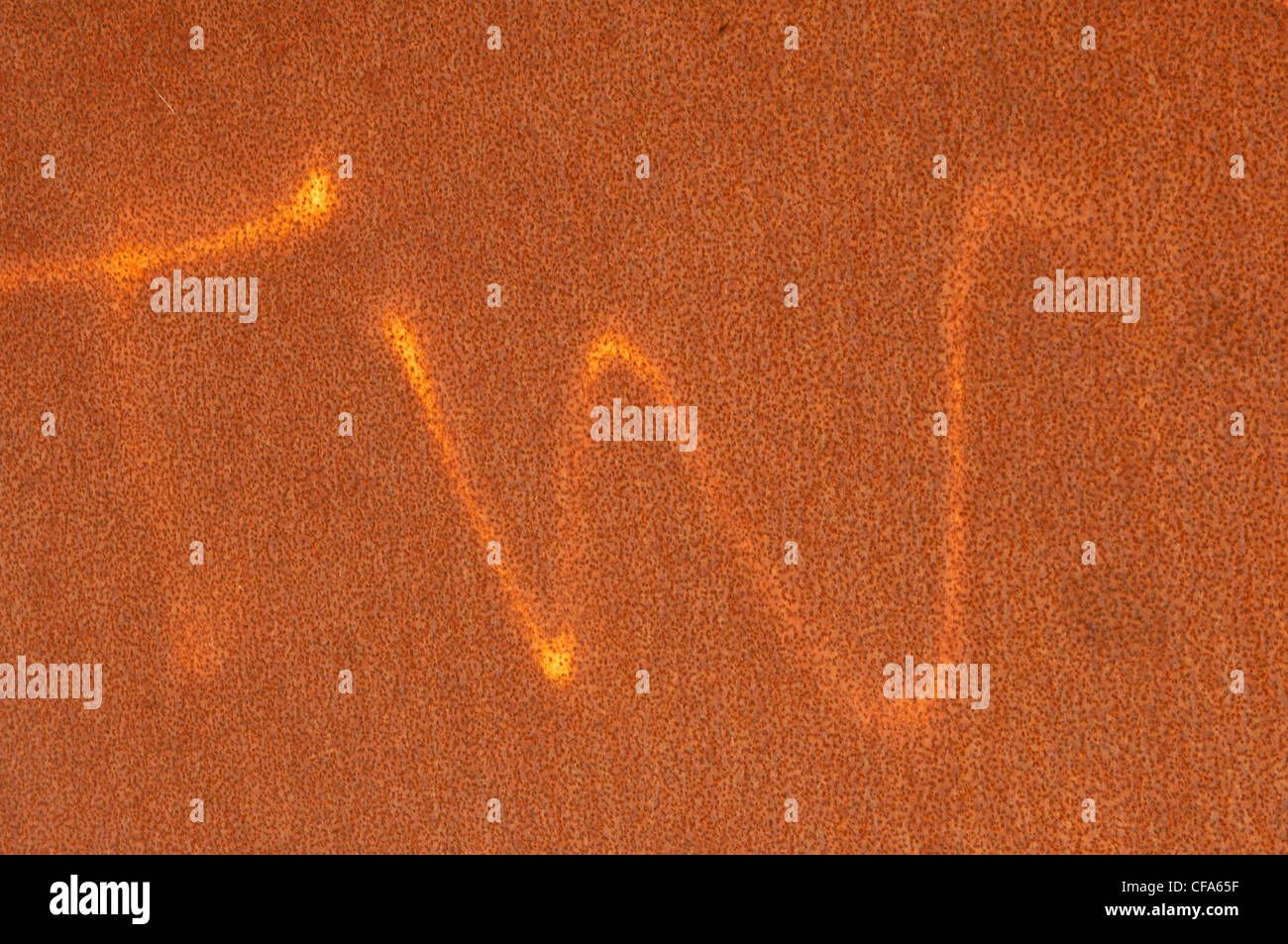 Scratched writing in rusty wall, Liverpool, UK Stock Photo - Alamy
