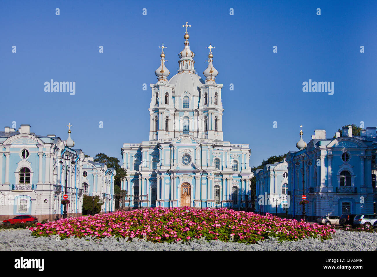 Russia, Europe, Saint Petersburg, Peterburg, City, Smolny, Monastery ...